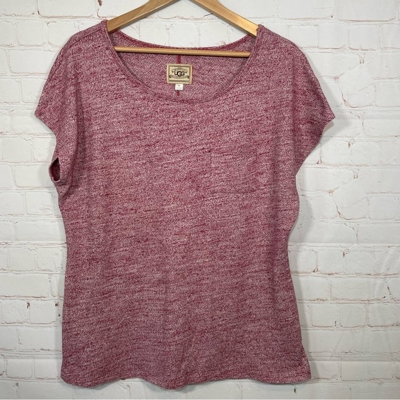 UGG | Tops | Ugg Shirt Womens Size Xl Purple Cap Sleeve Top Blouse ...
